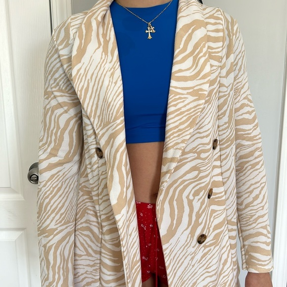 PrettyLittleThing | Jackets & Coats | Zebra Print Jacket | Poshmark